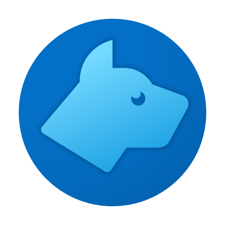 Dog Profile icon in Windows 11 Color Style