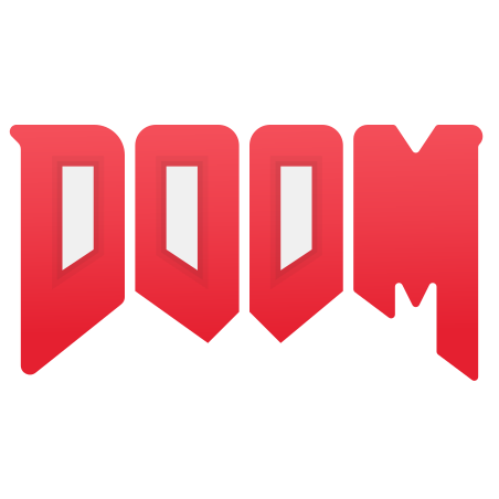 Doom Logo icon in Windows 11 Color Style