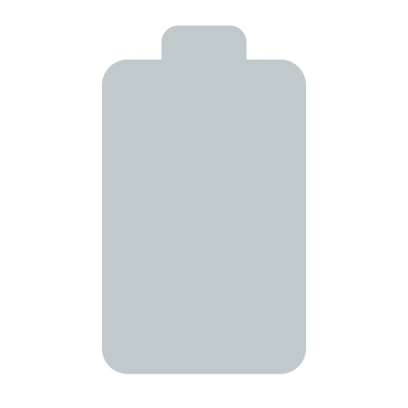 Empty Battery icon in Windows 11 Color Style