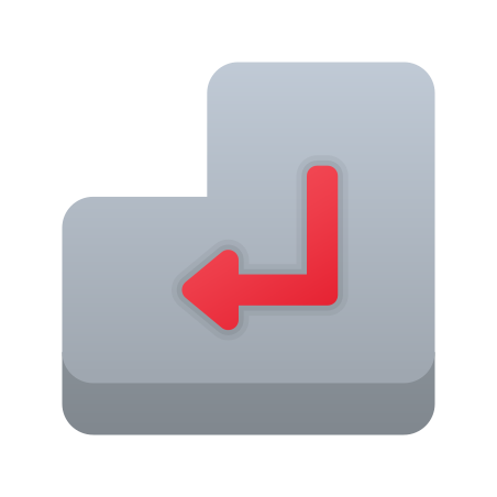 Enter Key icon in Windows 11 Color Style