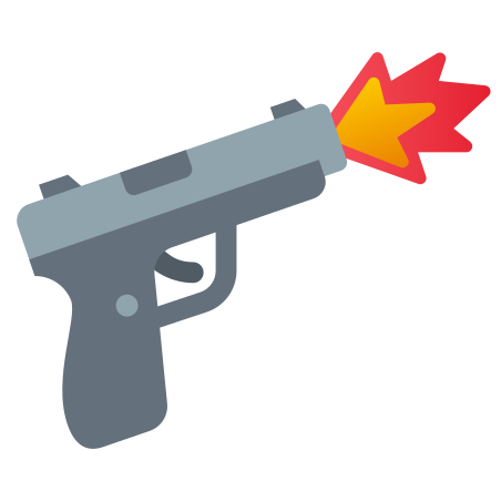 Firing Gun icon in Windows 11 Color Style