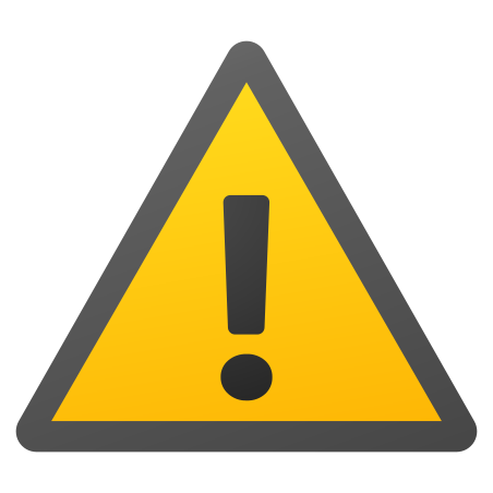 General Warning Sign icon in Windows 11 Color Style