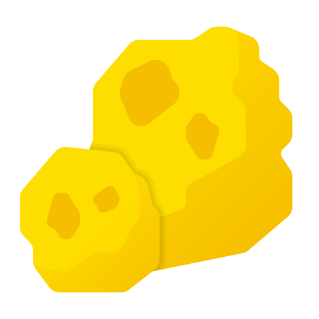 Gold Ore icon in Windows 11 Color Style