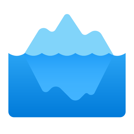 Iceberg icon in Windows 11 Color Style