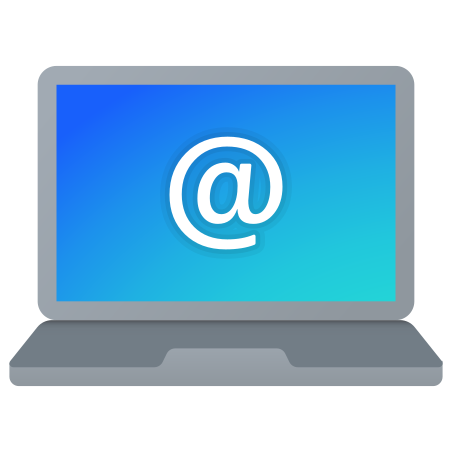 Laptop E-Mail icon in Windows 11 Color Style