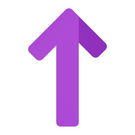 Up Arrow icon in Windows 11 Color Style