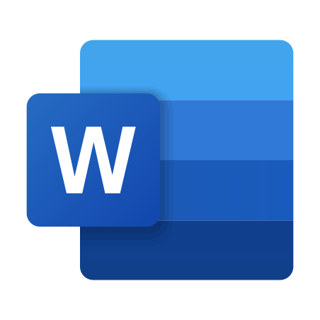 Microsoft Word 2019 icon in Windows 11 Color Style