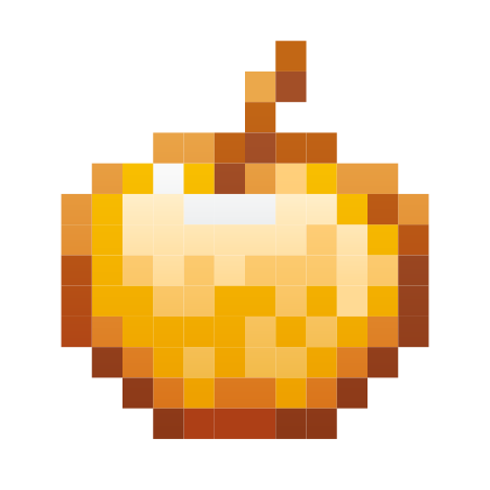Minecraft Golden Apple icon in Windows 11 Color Style