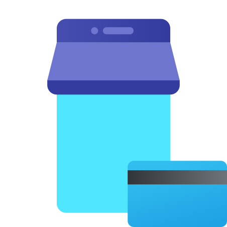 Mobile Shop Payment icon in Windows 11 Color Style