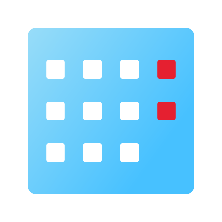 Month View icon in Windows 11 Color Style