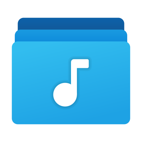 Music Library icon in Windows 11 Color Style