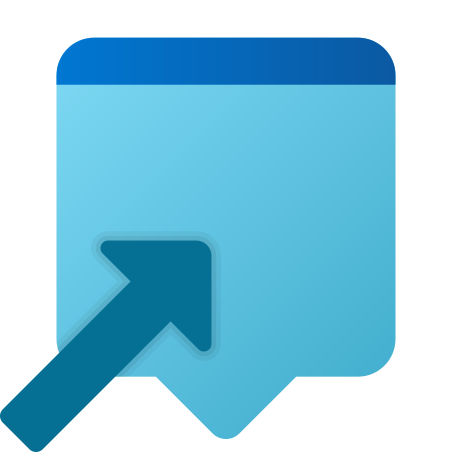 Open in Popup icon in Windows 11 Color Style