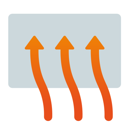 Rear Window Defogger icon in Windows 11 Color Style