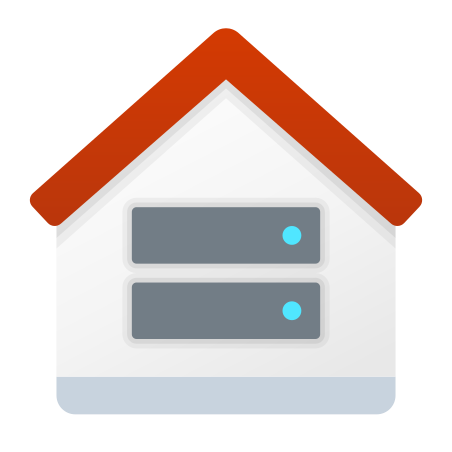 Icono de Servidor raíz estilo Windows 11 Color