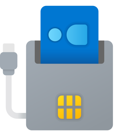 Smart Card Reader With USB Cable icon in Windows 11 Color Style