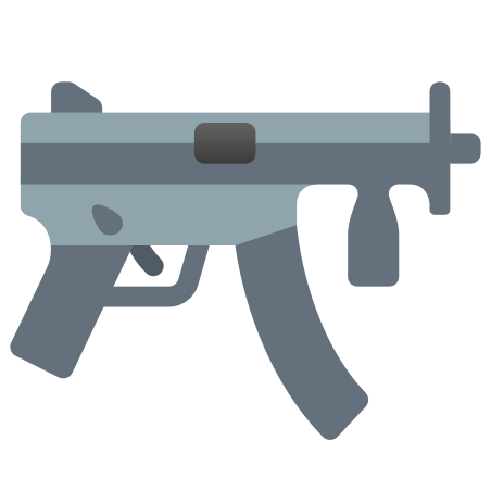 Submachine Gun icon in Windows 11 Color Style
