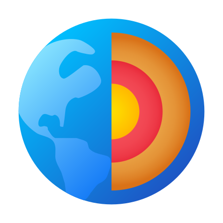 The Earths Inner Core icon in Fluency Style