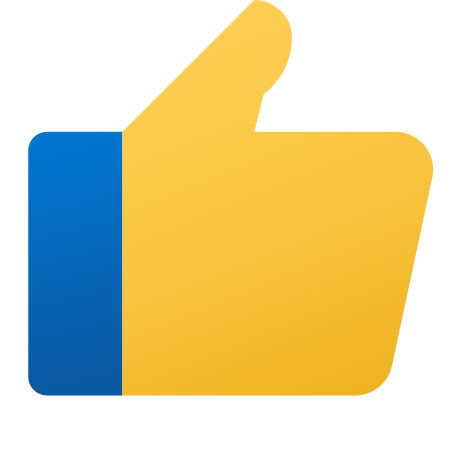 Thumbs Up icon in Windows 11 Color Style