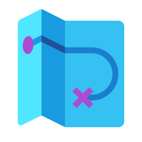 Transit On Map icon in Fluency Style