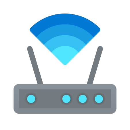 Wi-Fi Router icon in Windows 11 Color Style