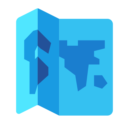 World Map icon in Windows 11 Color Style