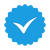 Instagram Check Mark icon in Windows 11 Color Style