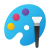 Microsoft Paint icon in Windows 11 Color Style