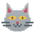 Pixel Cat icon in Windows 11 Color Style