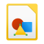 Libre Office Draw icon in Windows 11 Color Style