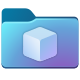 3d Objects Folder icon in Windows 11 Color Style