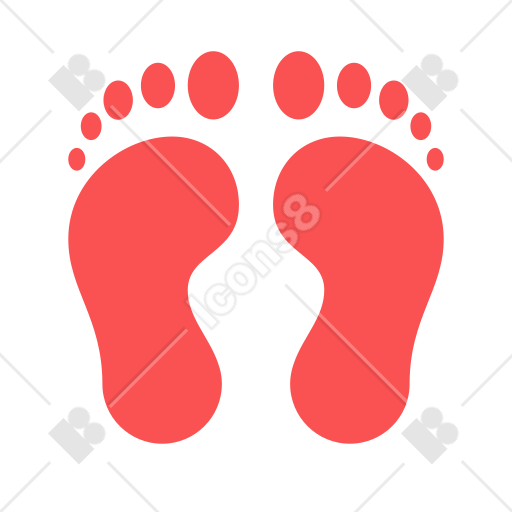 Red Footprint Clipart Bloody Footprint PNG & SVG Design For T Shirts