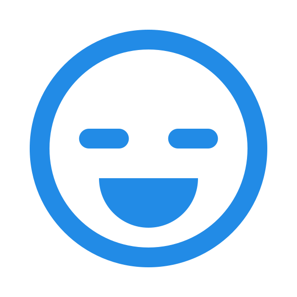 Blue Smiley Face Logo