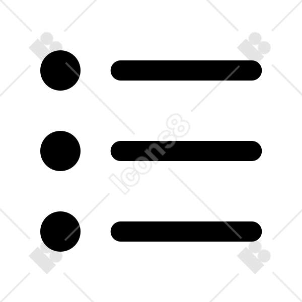 Bulleted List Icon Png
