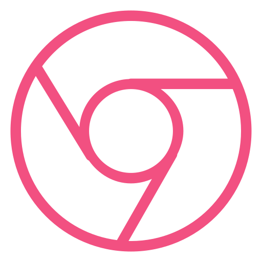 Pink Google Chrome Icon
