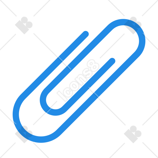 Blue Attachment Icon