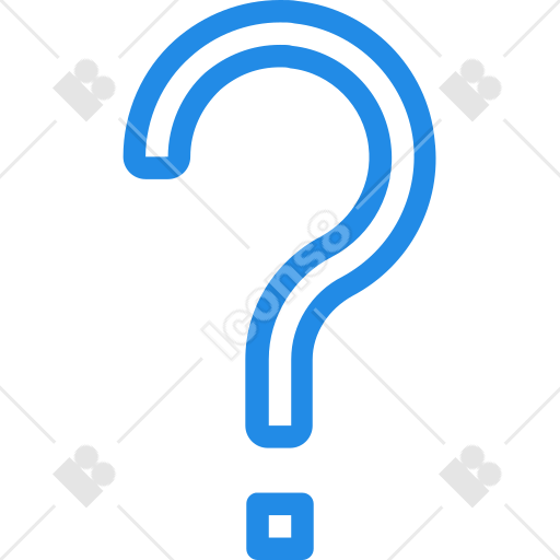 Blue Question Mark Icon Png Transparent Background Free
