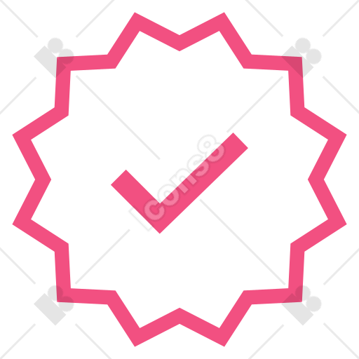Icono De Validacin Comprobar Rosa Y Azul Png Dibujos Fondo Blanco