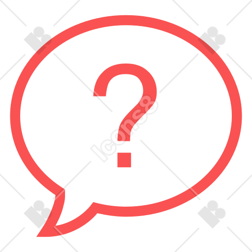 Icône De Question Rouge
