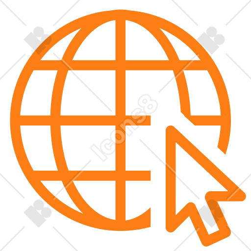 Web Icon Orange Png