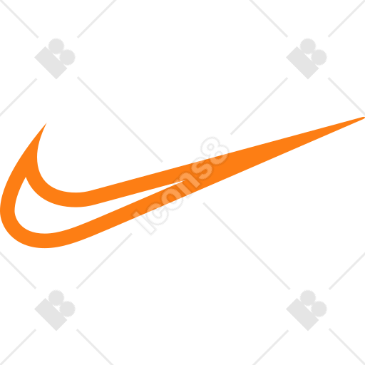 Orange Background Nike Logo