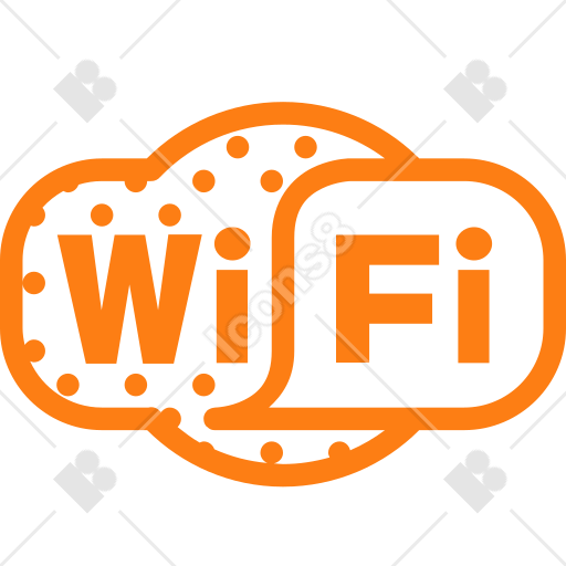 Orange Wifi Symbol