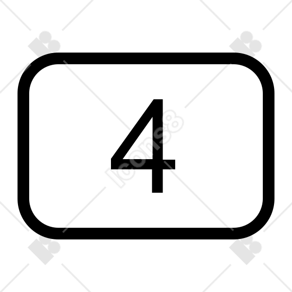 Number 4 Icon