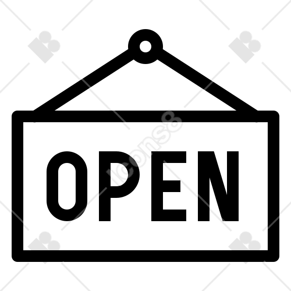Open Sign Icon