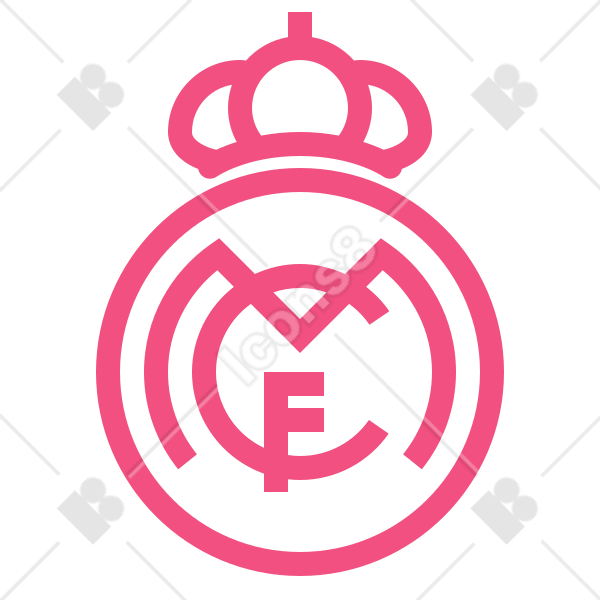 Pink Real Madrid Logo