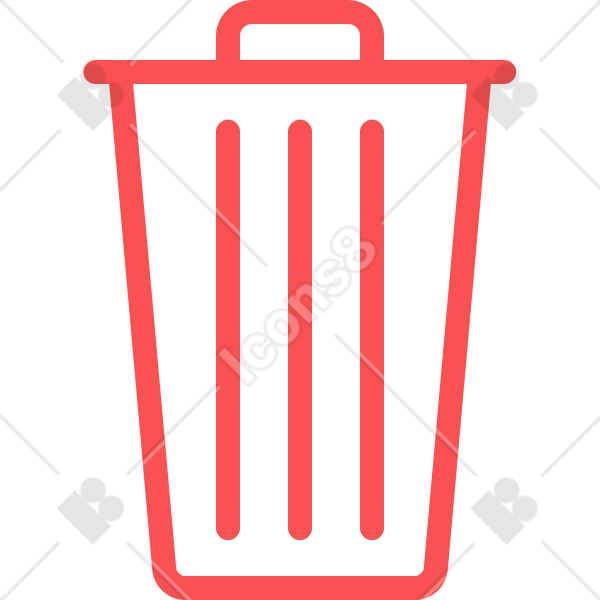 Red Trash Icon Png