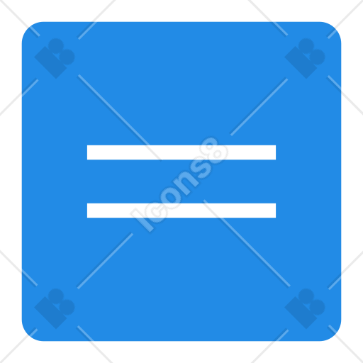 Equal Sign Png Blue