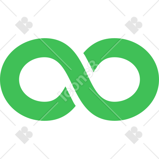 Infinity Sign Green Colour