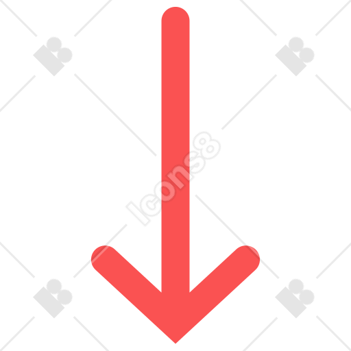 Red Down Arrow Icon Png