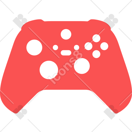 Red Xbox Controller Icon XBOX SERIES S/X Controller Front Faceplate