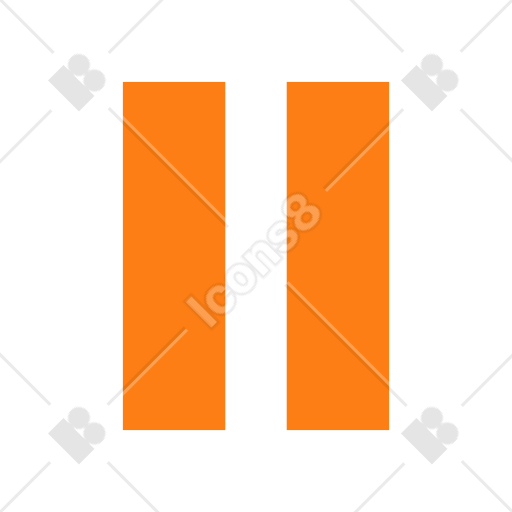 Pause Icon Orange